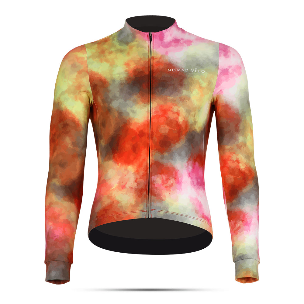 Cycling Chromatic Long Sleeve Jersey – Aero Fit Thermal Multicolor Des ...